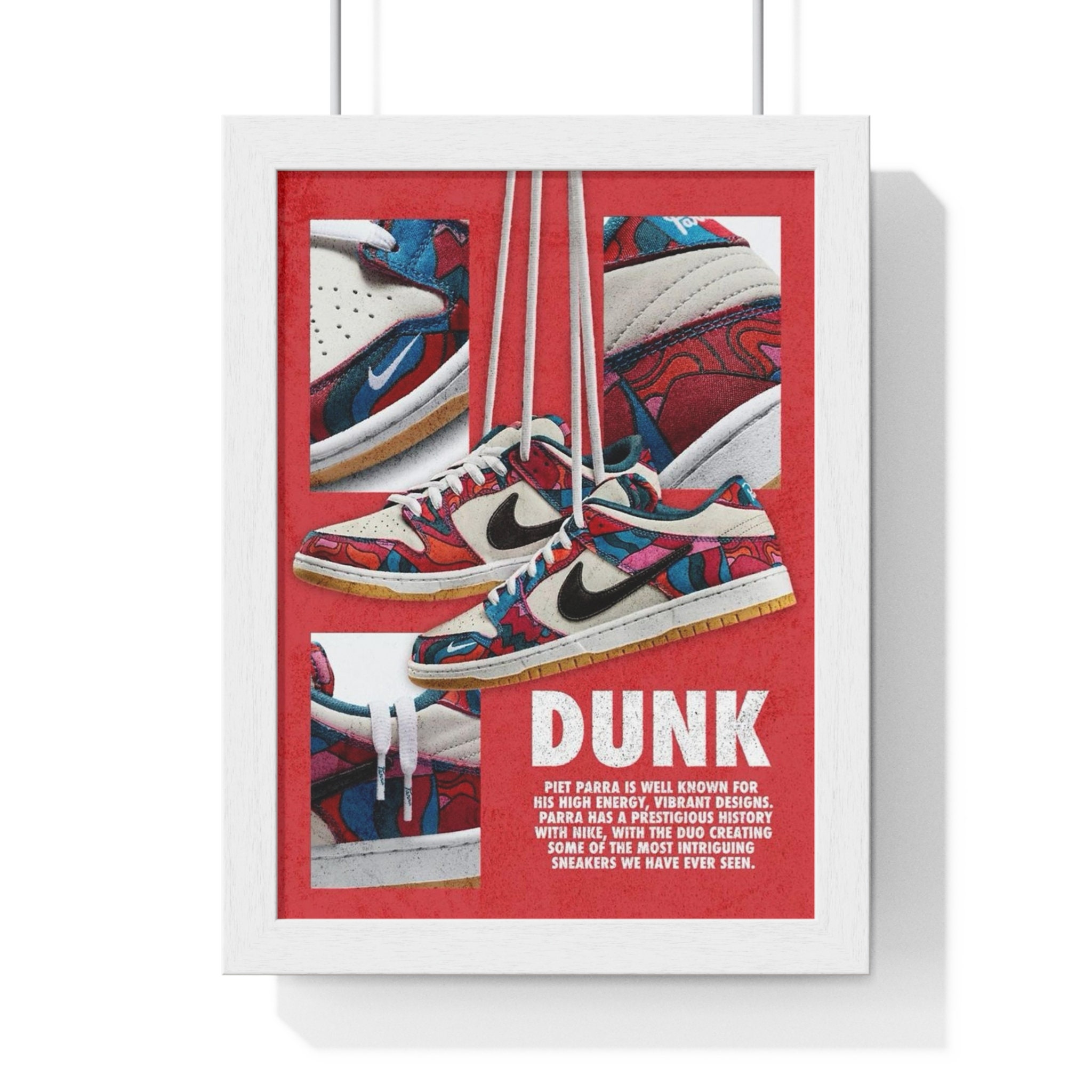 Nike Dunk Vertical Framed Poster - Etsy
