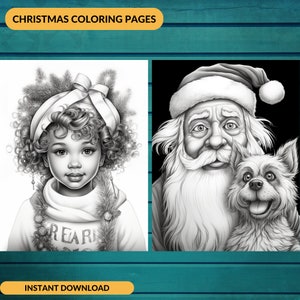 86 Christmas Coloring Book Printable Santa Claus Coloring - Etsy