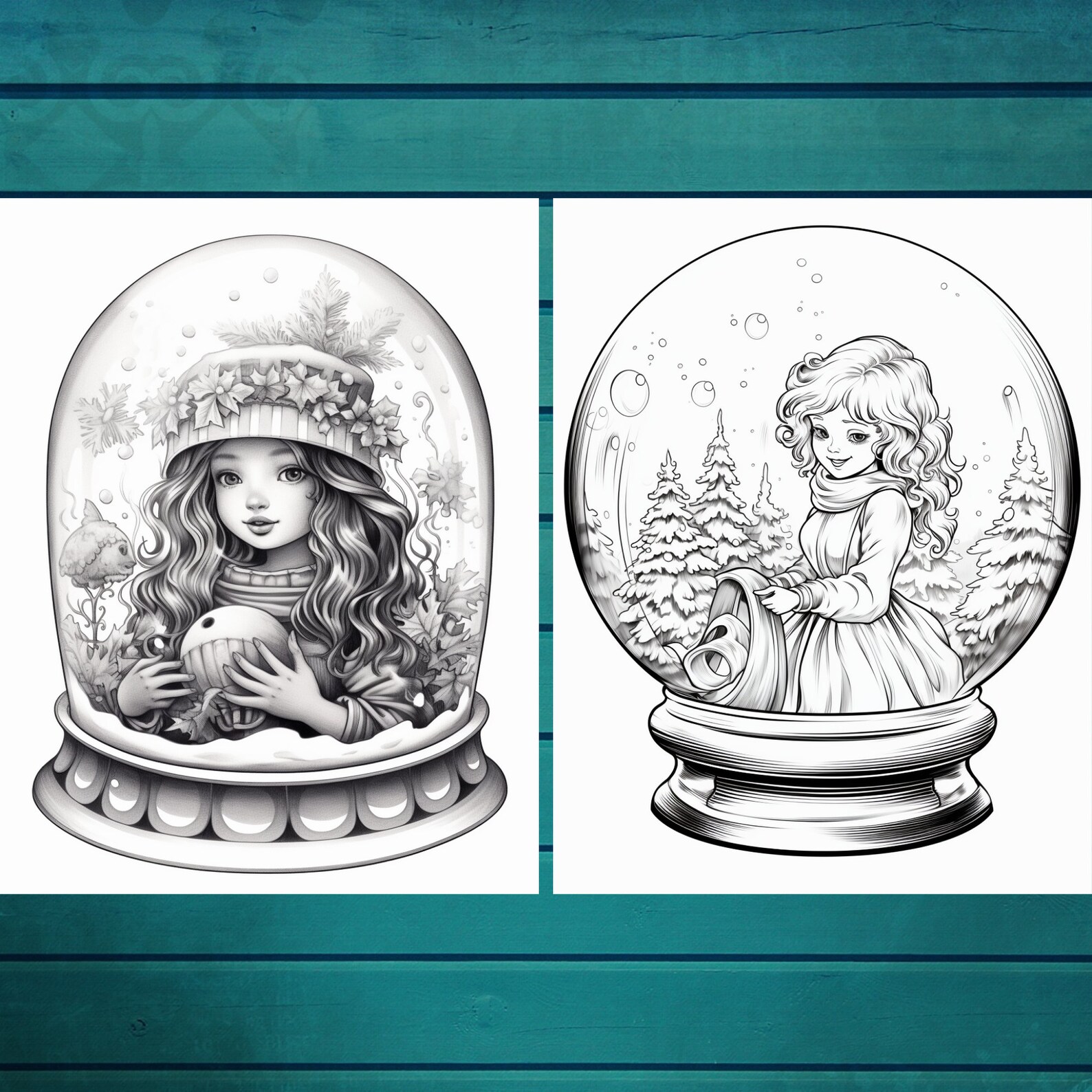 86 Christmas Coloring Book Printable Santa Claus Coloring - Etsy