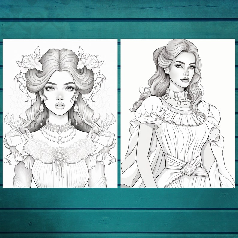 35 Fashion Coloring Book Printable Coloring Pages for Kids - Etsy