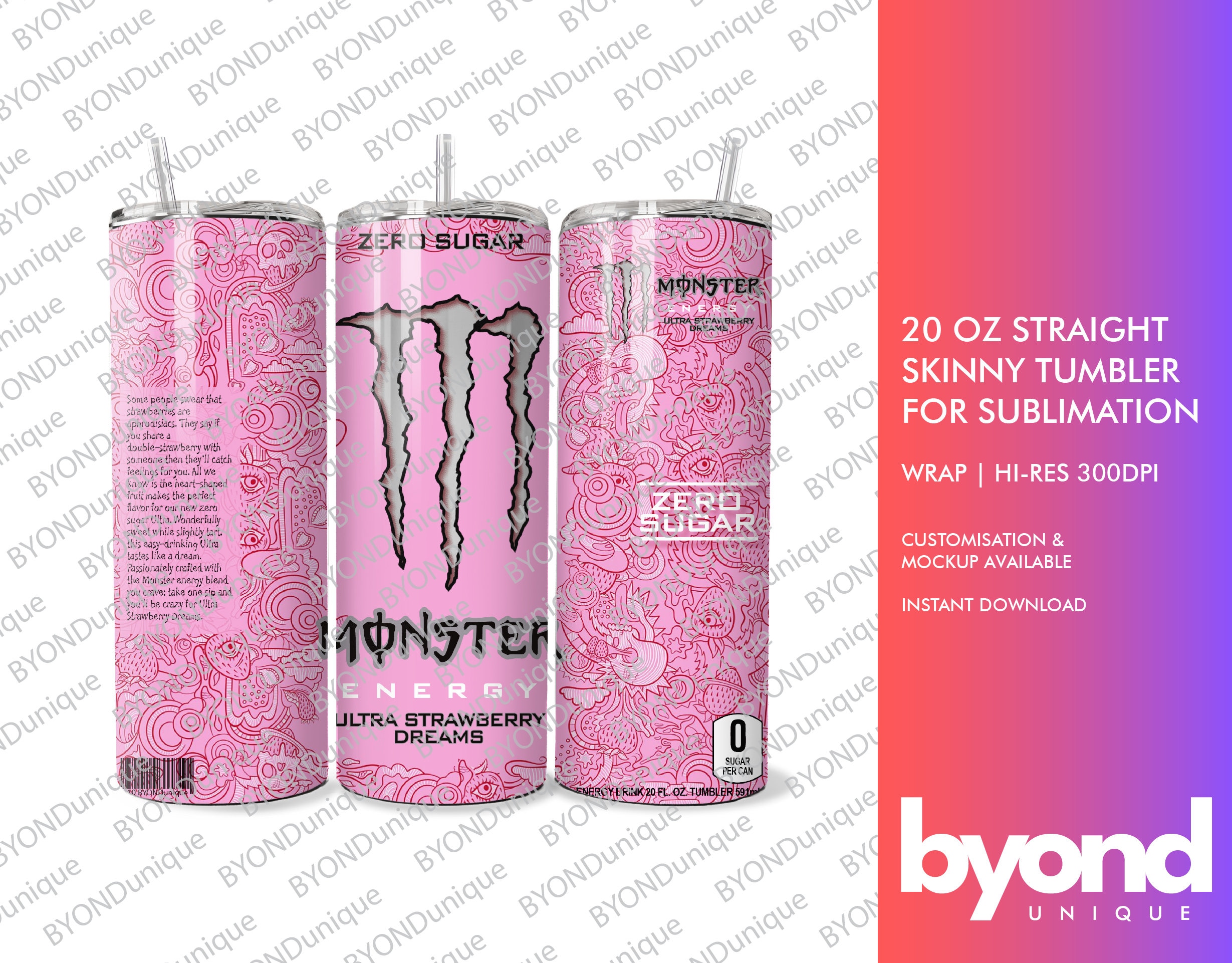 Pink Monster Energy