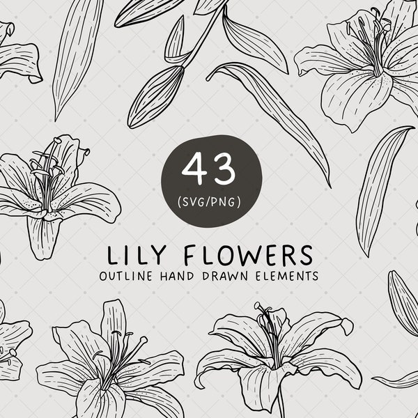 Lily Svg - Etsy
