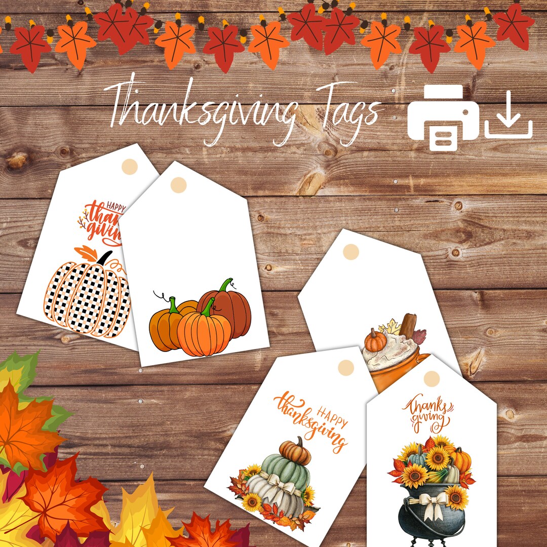 Hello Fall Gift Tags Fall Sayings Printable Fall Tags Autumn Gift Tags ...