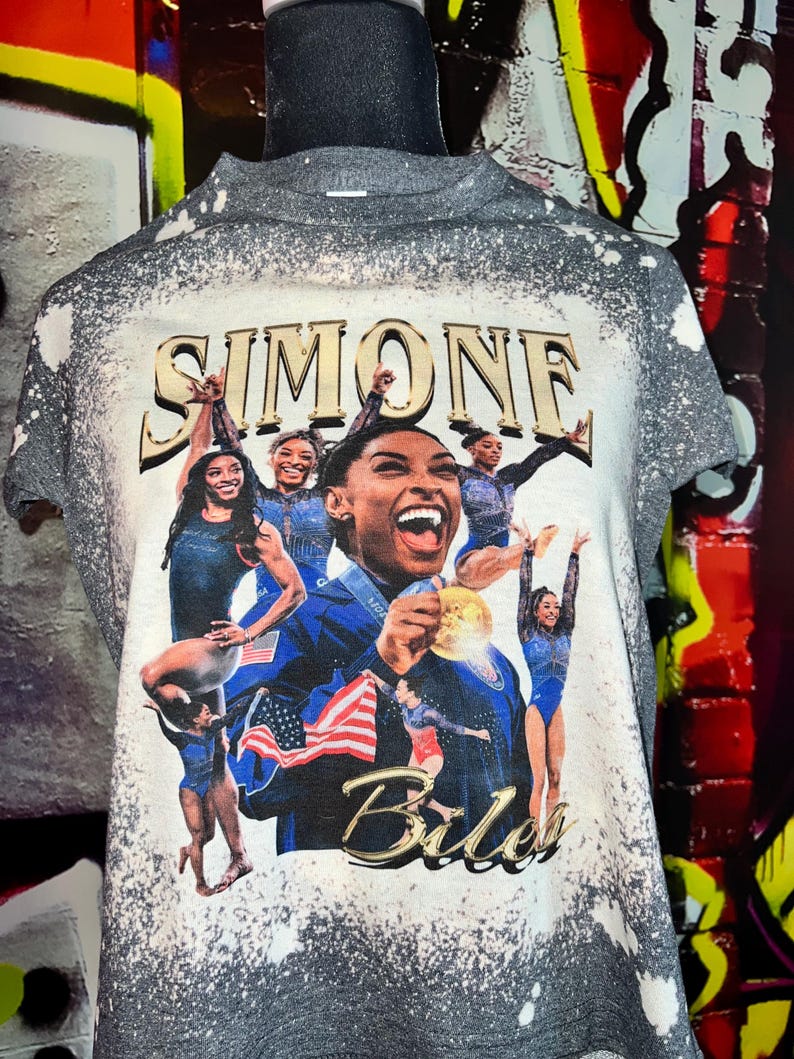 Simone Biles Shirt, T-shirt for Olympic Gymnastics Fans, Gold Medalist ...