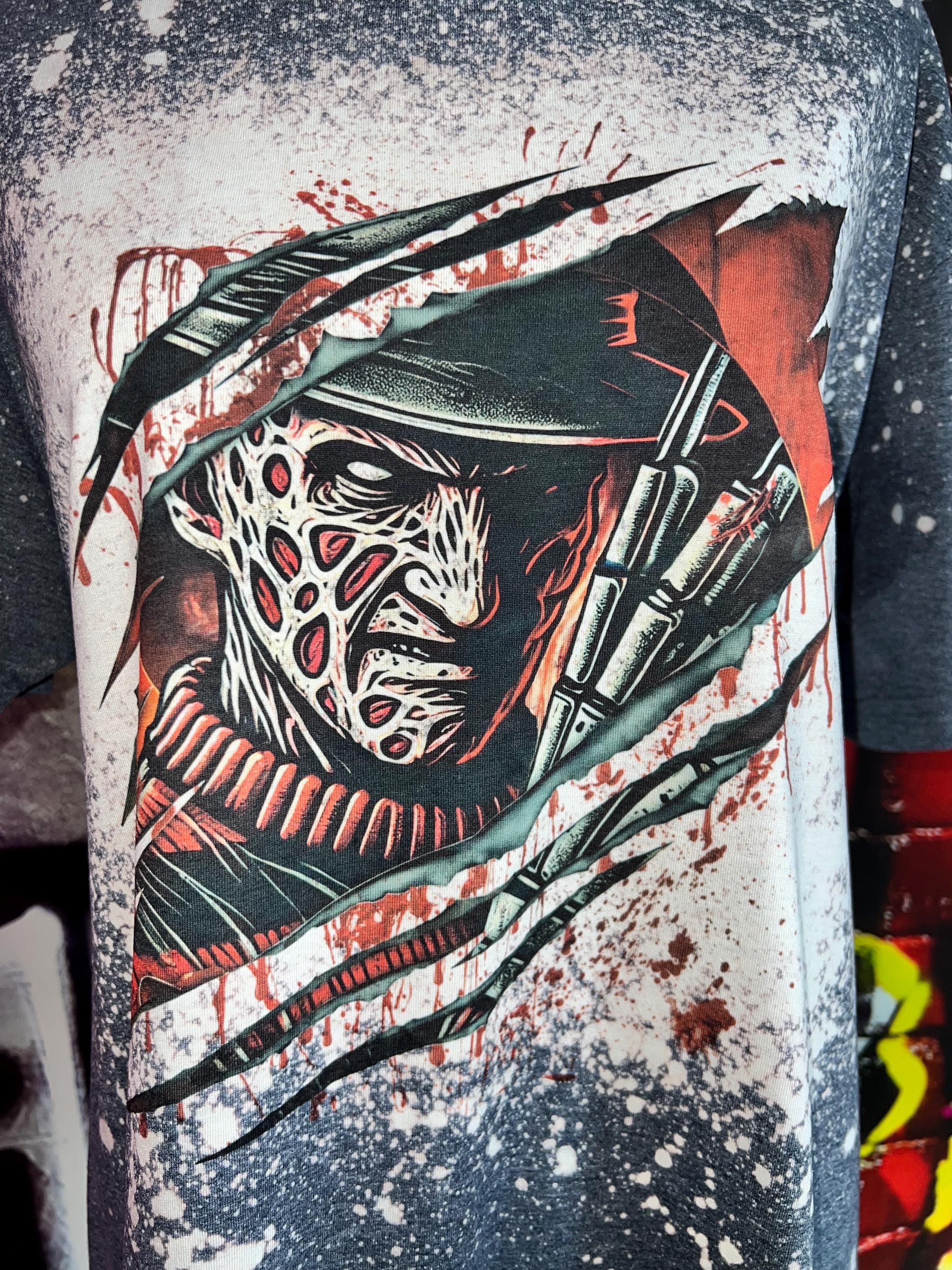 Bloody Freddy Shirt, Freddy Slasher Shirt, Bloody Freddy Design, Bloody ...