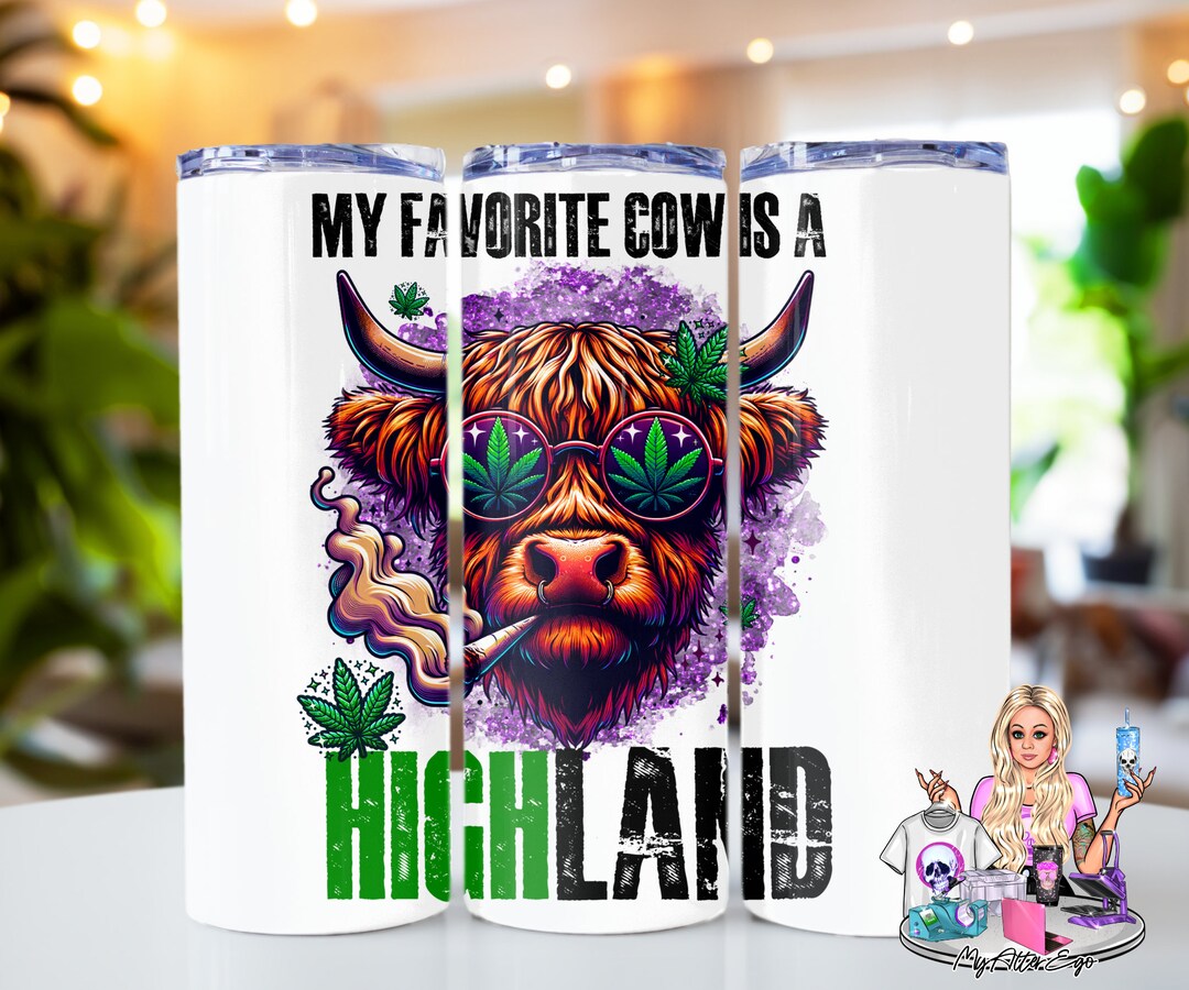 My Favorite Cow is a Highland 20 Oz. Sublimation Tumbler Great Gift for ...
