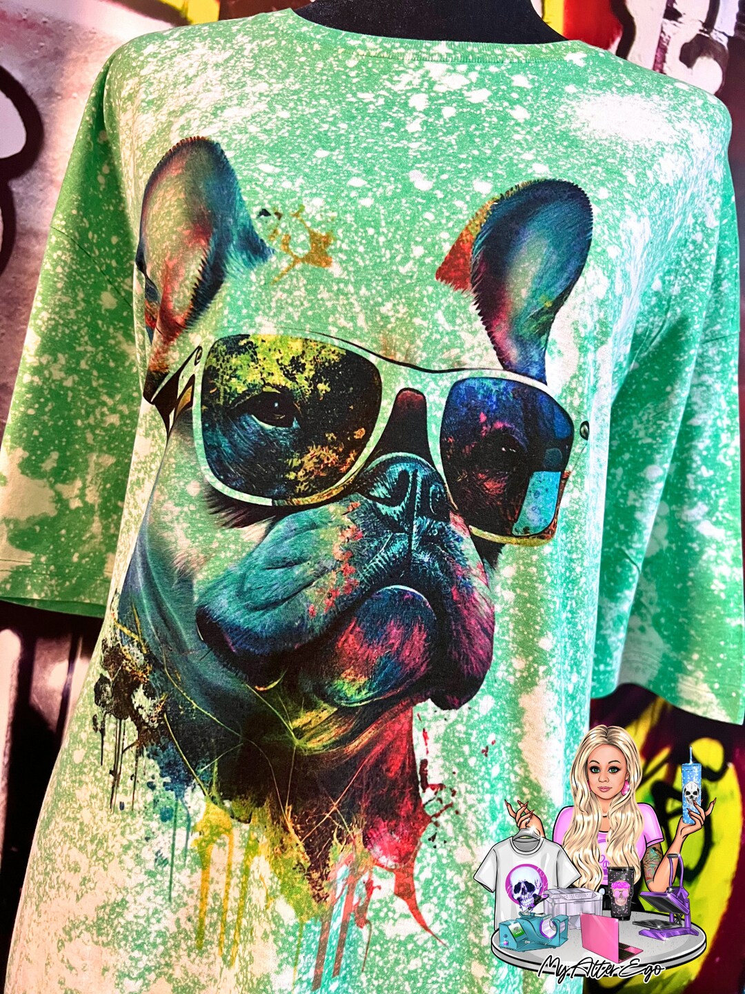 French Bulldog Shirt, French Bulldog Art T-shirt With Unique ...