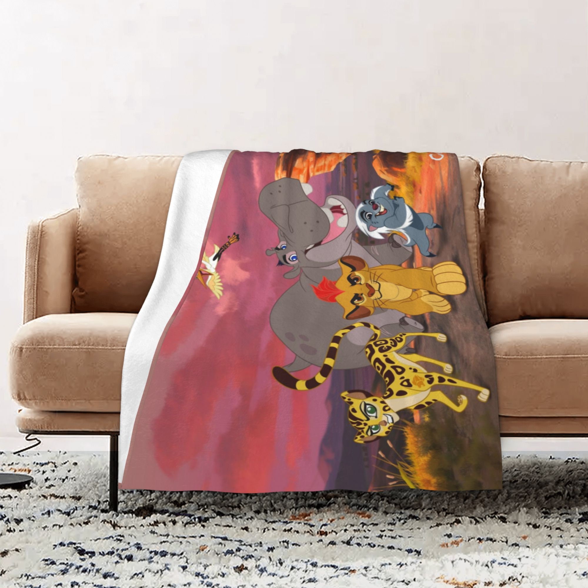 The Lion Guard Blanket Throw Blanket Warm Soft Blanket for Dormitory ...