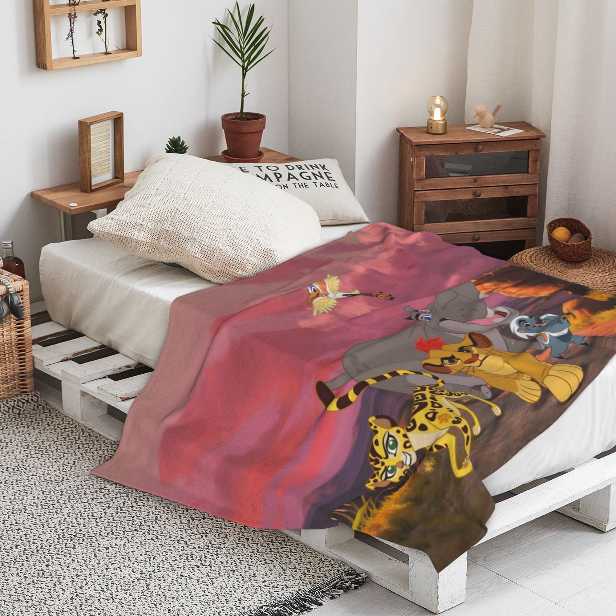 The Lion Guard Blanket Throw Blanket Warm Soft Blanket for Dormitory ...