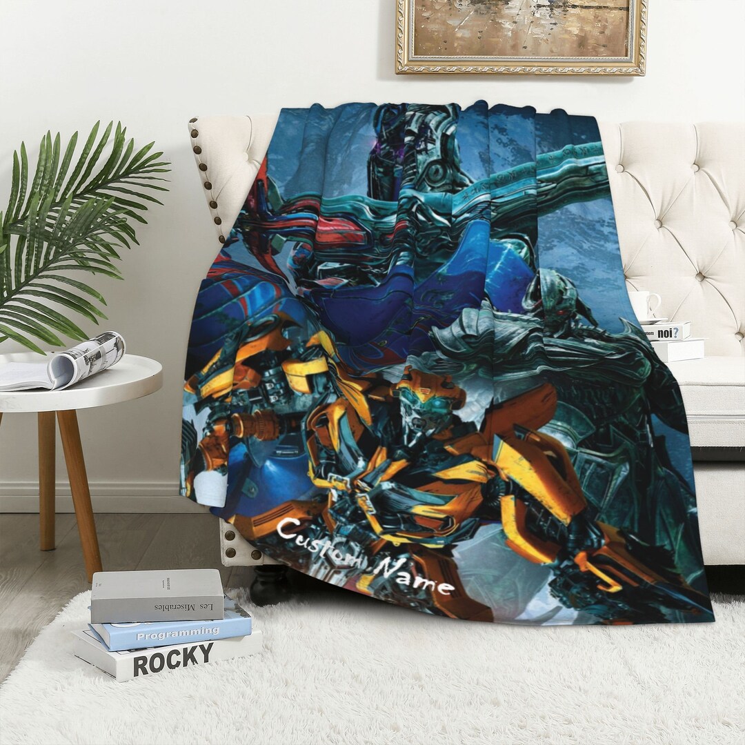 Transformers Blanket Throw Blanket Warm Soft Blanket for Dormitory ...