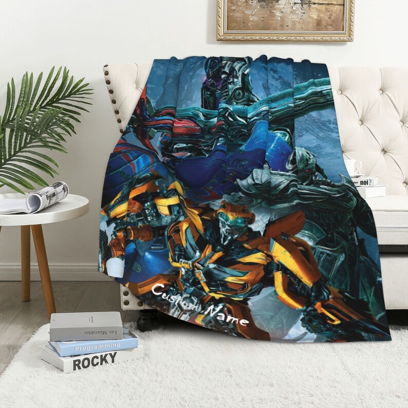 Transformers Blanket Throw Blanket Warm Soft Blanket for Dormitory ...