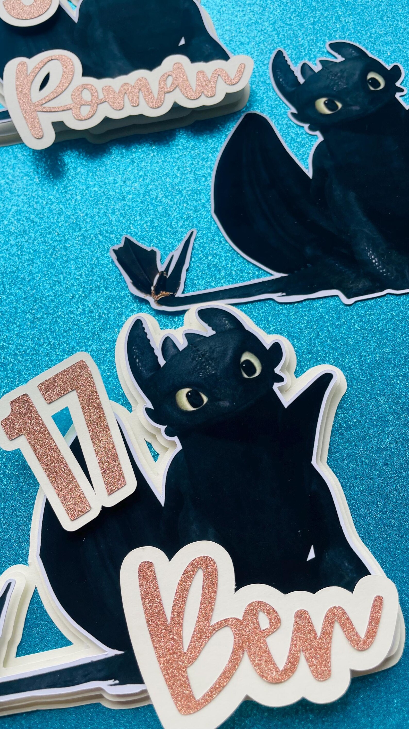 Toothless How to Train Your Dragon Cake Topper - Etsy UK