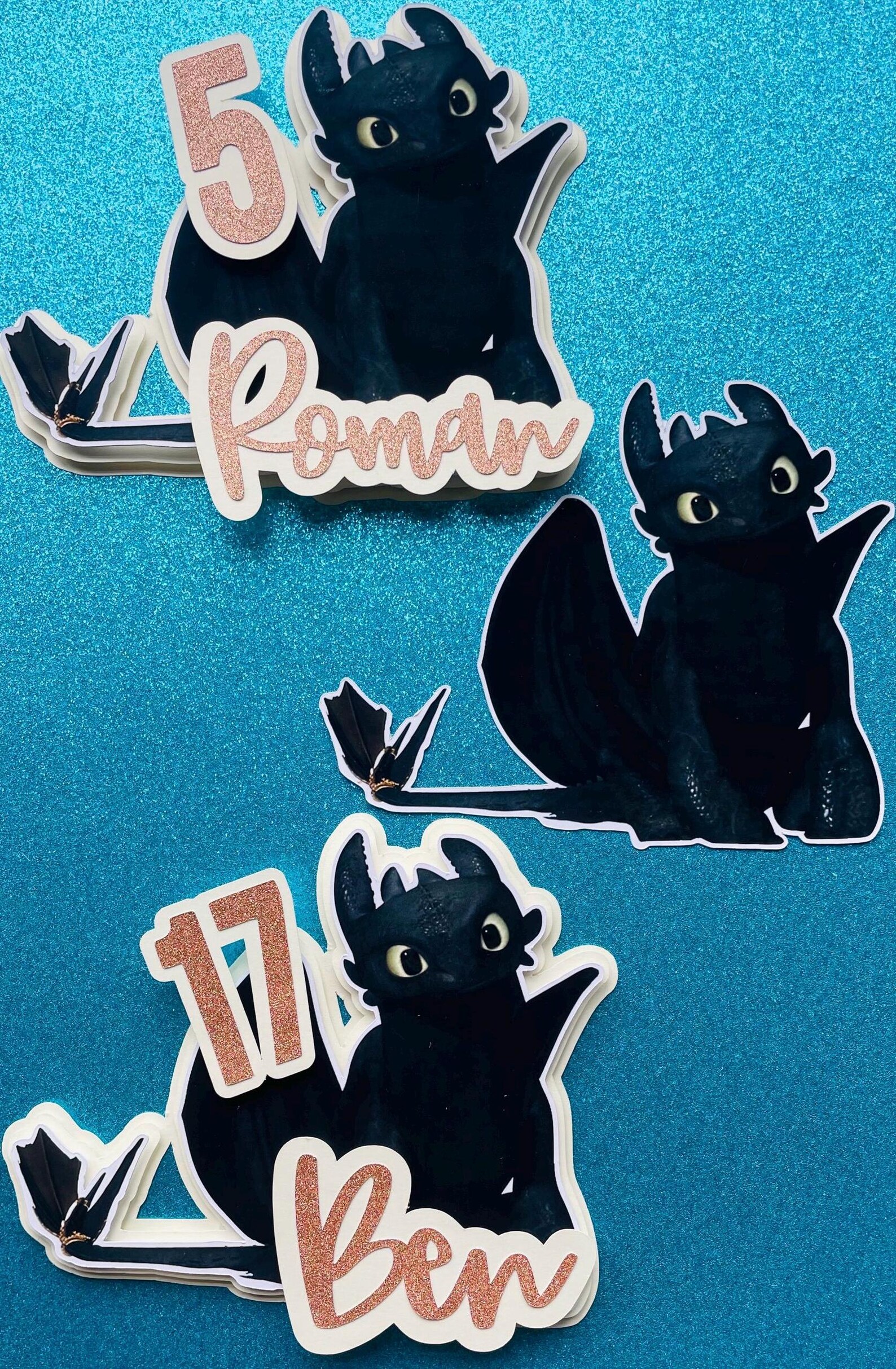 Toothless How to Train Your Dragon Cake Topper - Etsy UK