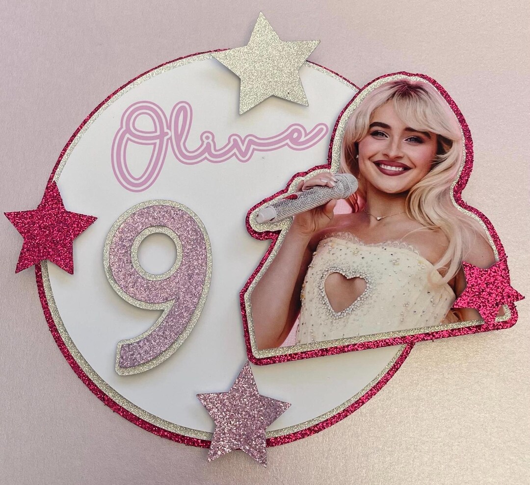 Sabrina Carpenter Cake Topper - Etsy