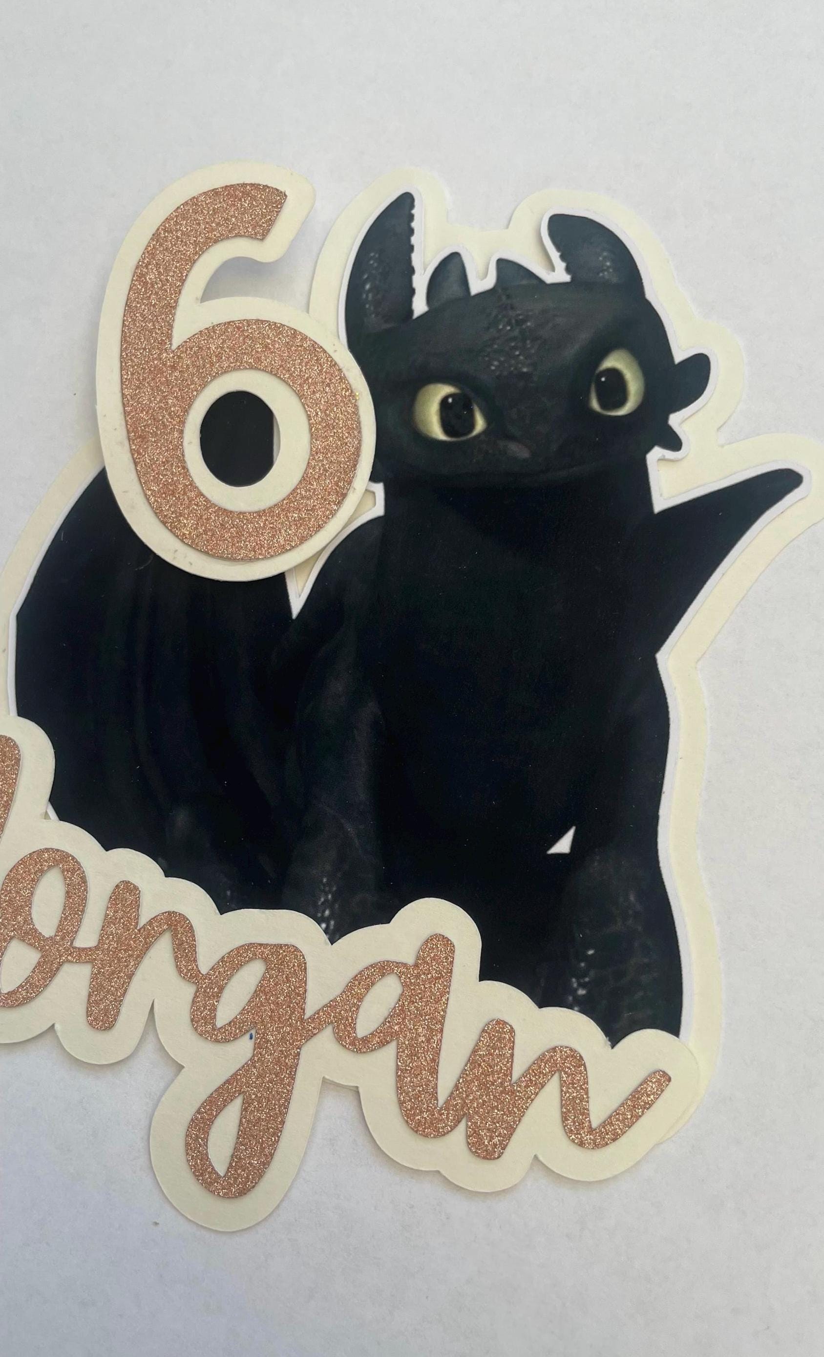 Toothless How to Train Your Dragon Cake Topper - Etsy UK