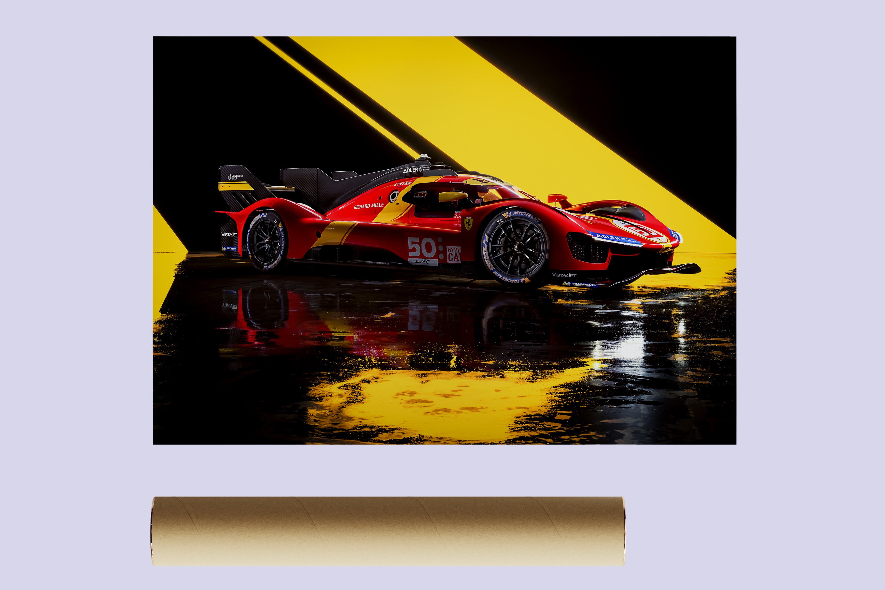 Ferrari 499P Le Mans Hypercar Canvas or Matte Poster Print Wall Art ...