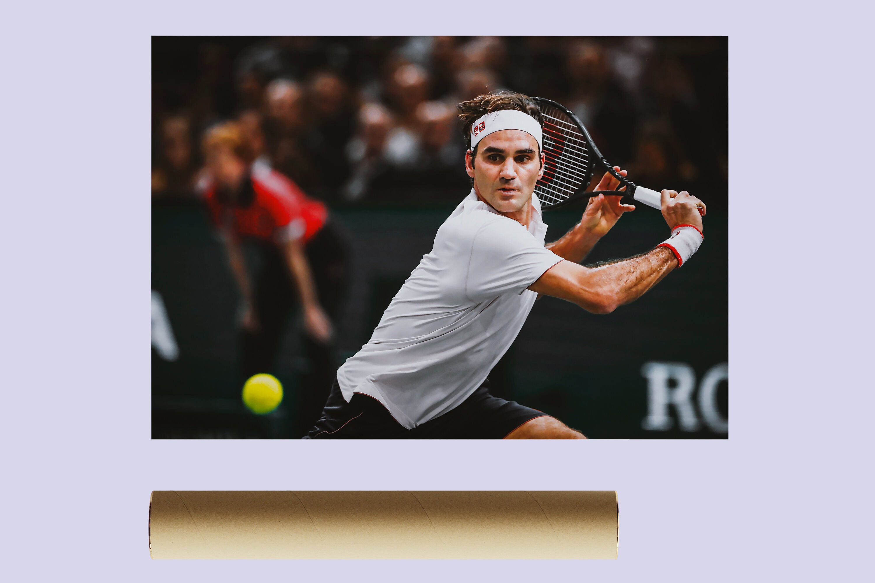 Roger Federer Poster or Canvas Print, Tennis Wall Art, Man Cave Decor ...