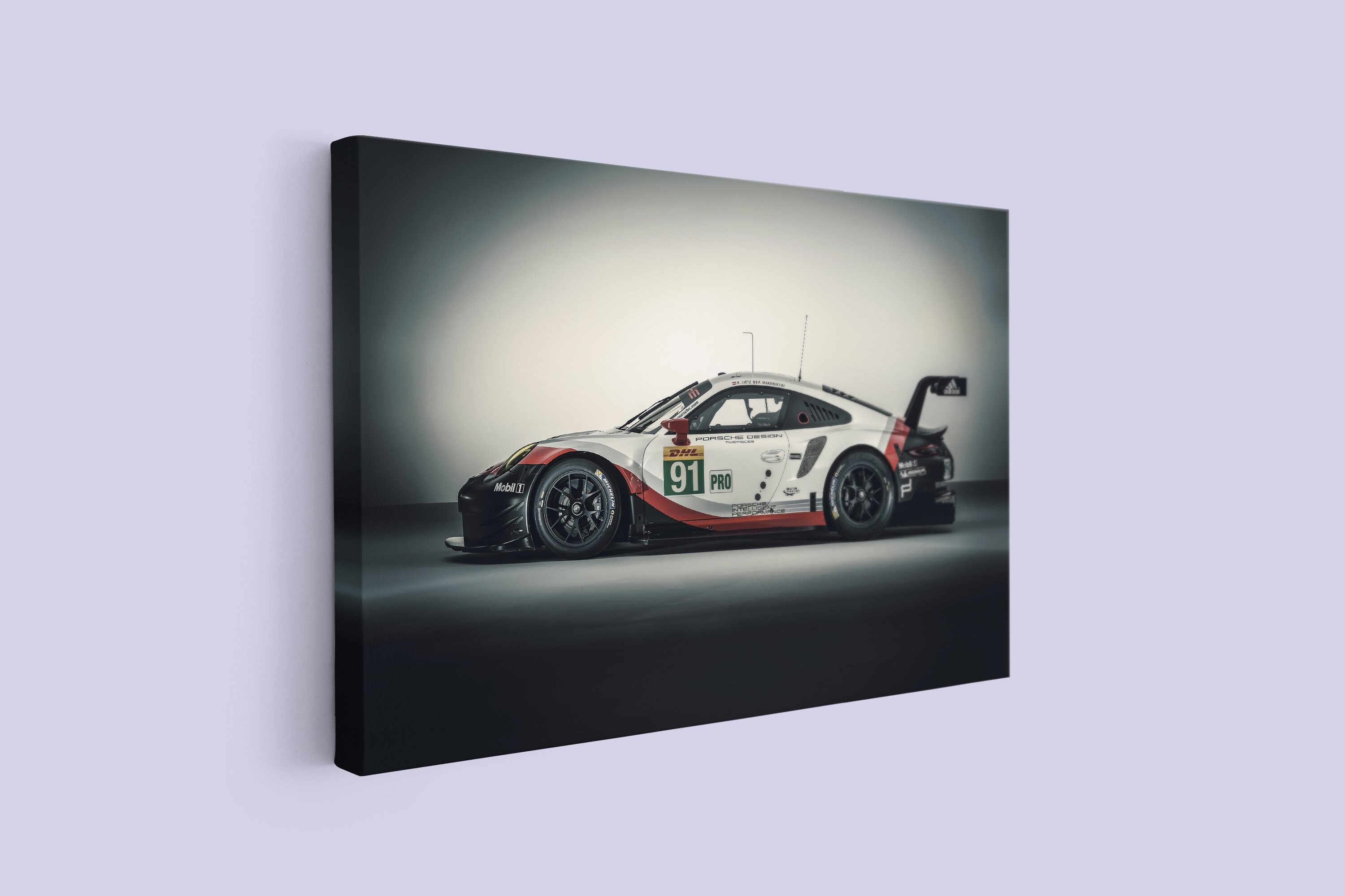 Porsche 911 RSR Canvas or Poster Print Wall Art, Racing Decor, Gift ...