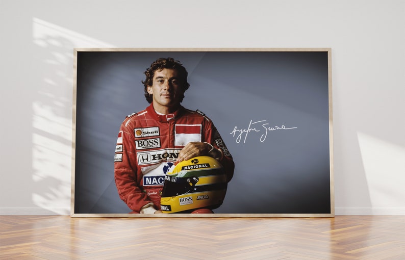 Ayrton Senna Mclaren F1 Poster: Formula 1 Legend Wall Art - Etsy