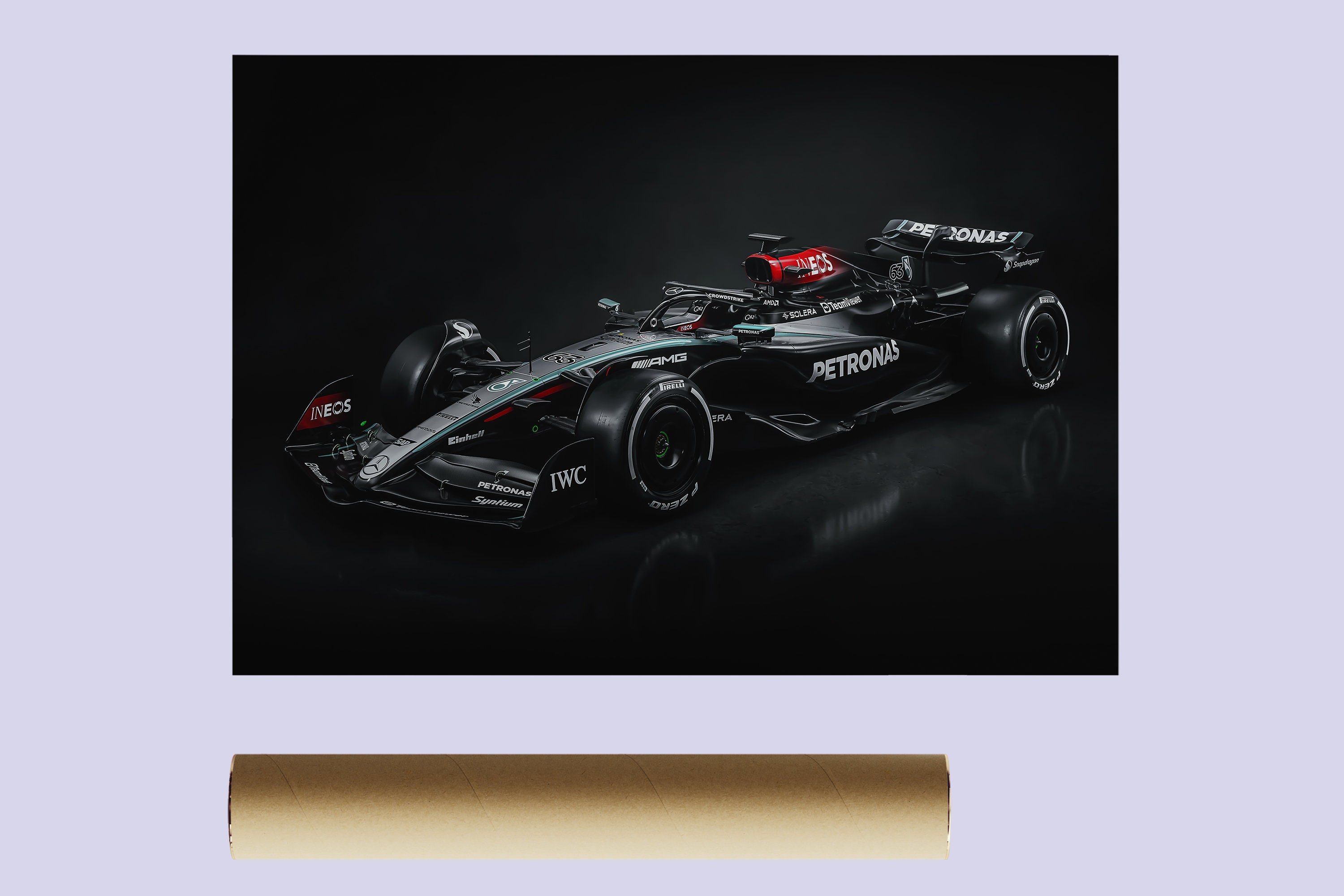 F1 Mercedes-amg PETRONAS W14 Poster, Canvas or Paper Print, Wall Art ...