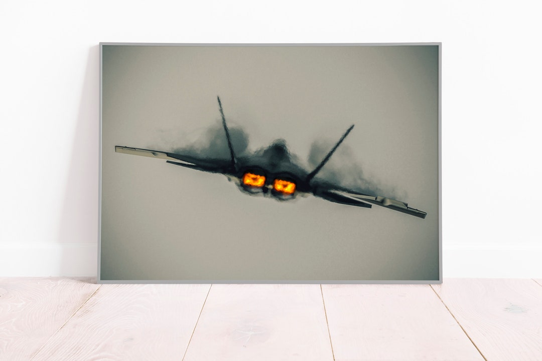 F-22 Raptor Poster - Canvas or Paper Print - Lockheed Martin, Military ...