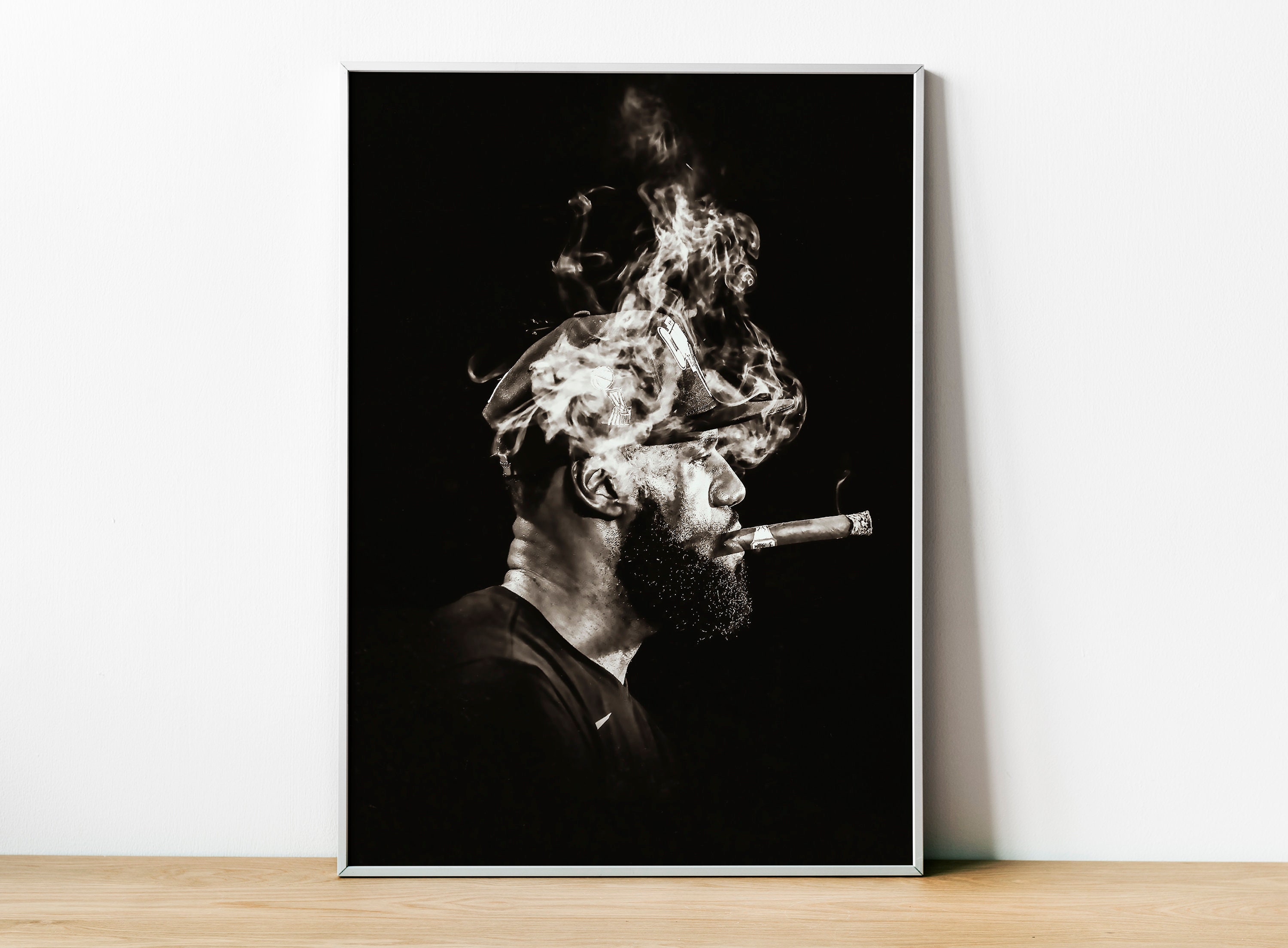 Lebron James Poster, Canvas or Paper Print, Wall Art, NBA Basketball ...