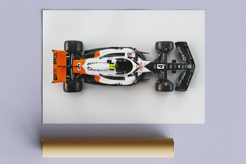 Mclaren F1 Poster Triple Crown Livery Monaco 2023 Formula 1 - Etsy