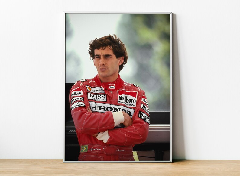 Ayrton Senna F1 Poster: Formula 1 Racing Decor - Etsy