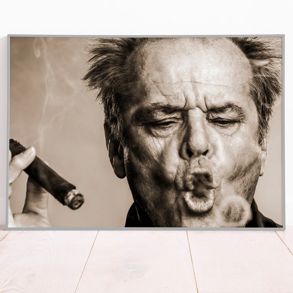 Jack Nicholson Cigar Poster - Etsy