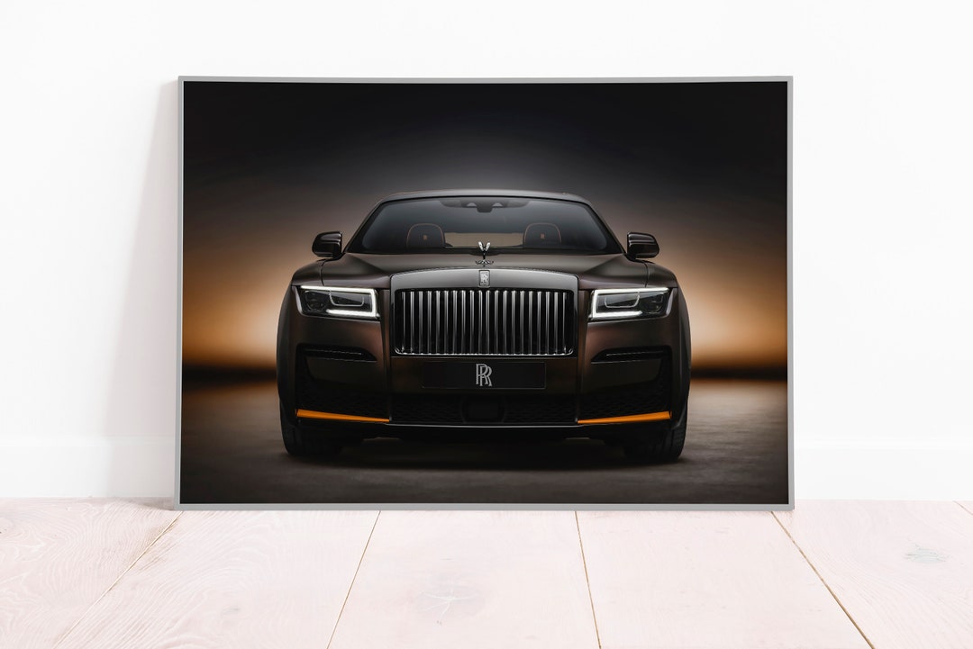 Rolls-royce Ghost Poster, Black Badge, Canvas or Paper Print, Wall Art ...