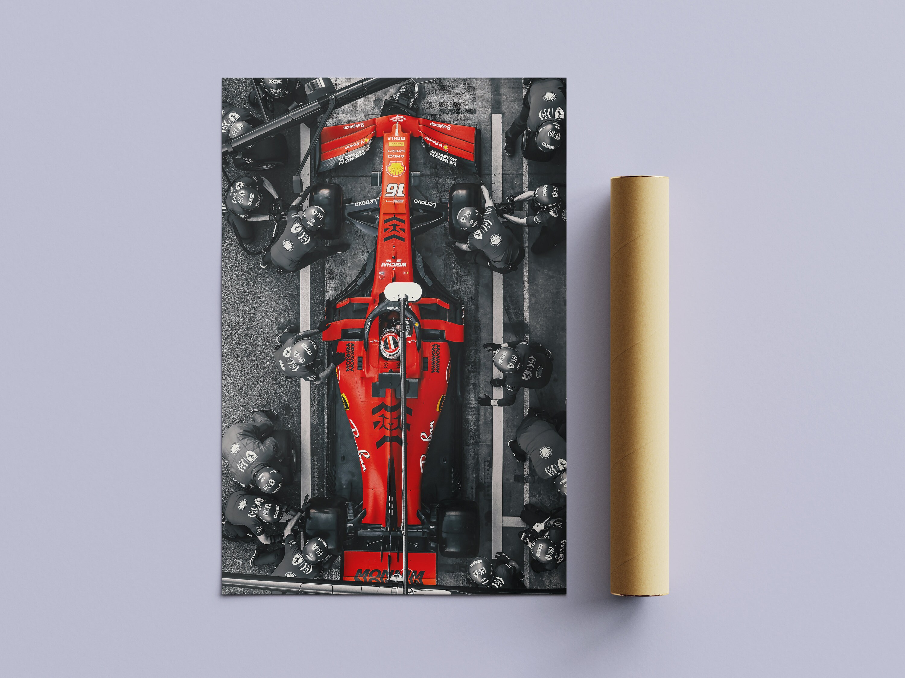 Charles Leclerc F1 Pit Stop Poster: Formula 1 Racing Wall Art - Etsy