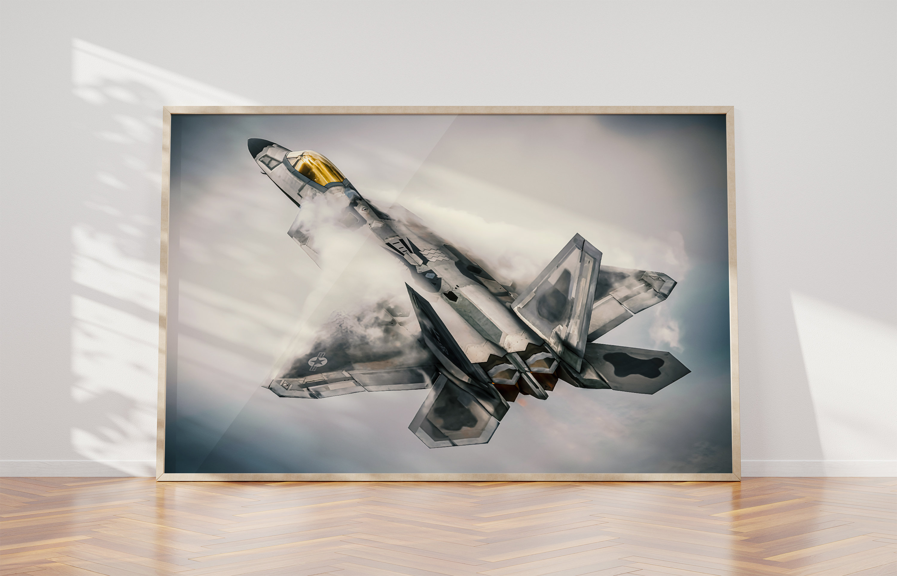 F-22 Raptor Fighter Jet Canvas or Poster Print Aviation Wall Art - Etsy