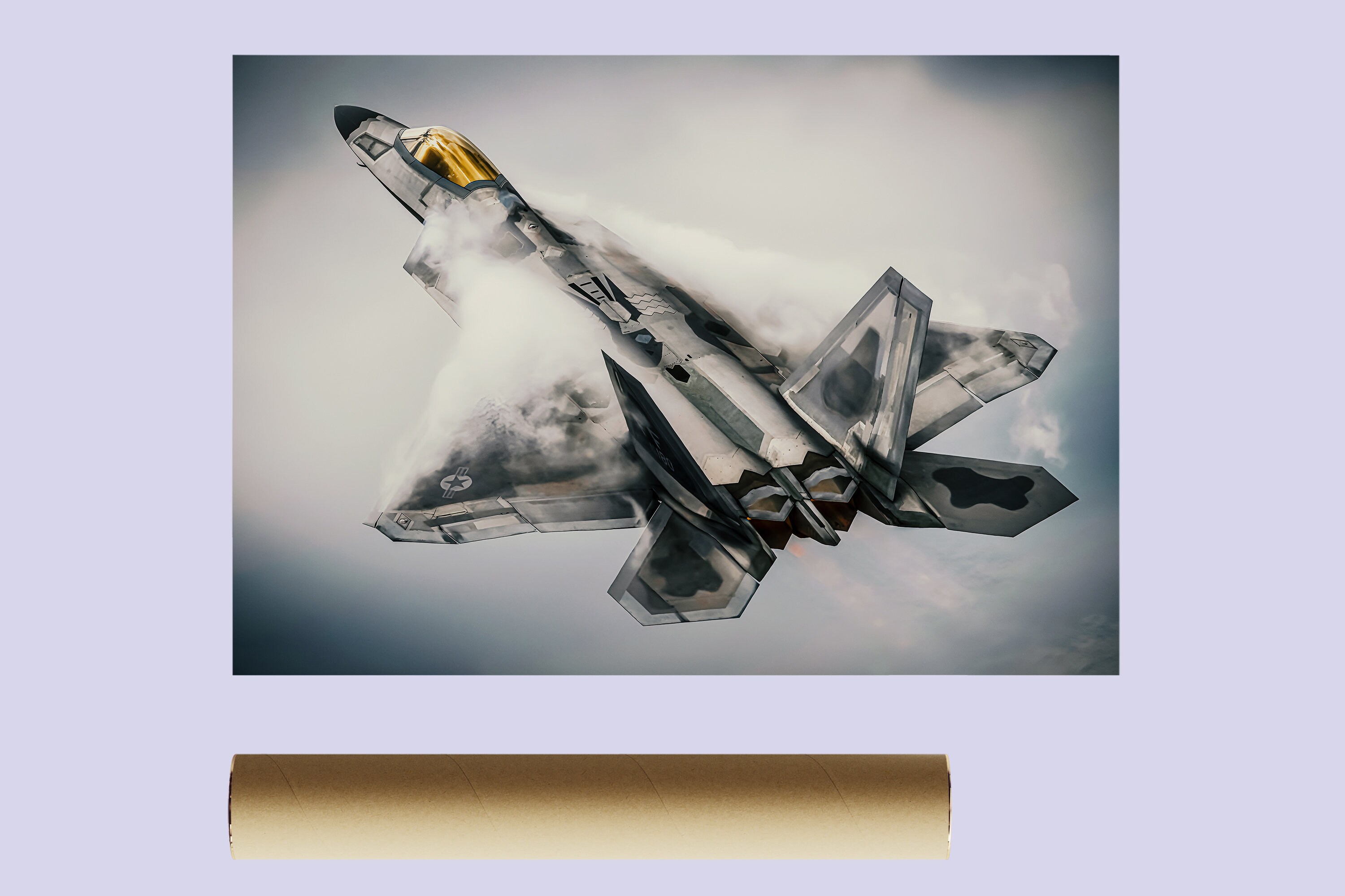 F-22 Raptor Fighter Jet Canvas or Poster Print Aviation Wall Art - Etsy