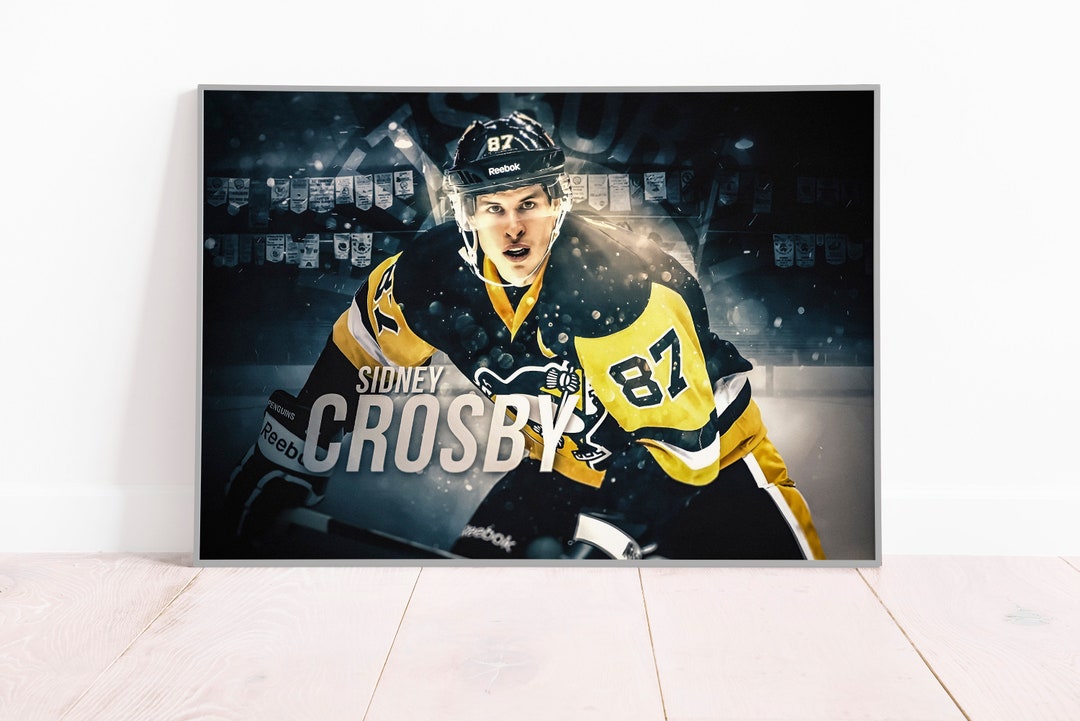 Sidney Crosby Canvas or Poster Print, Wall Art - NHL Hockey Legend ...