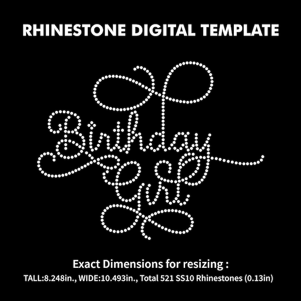 Birthday Rhinestone - Etsy