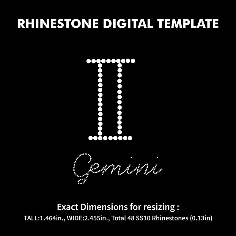 Zodiac Signs Rhinestone Design, Rhinestone Templates Cricut Digital ...