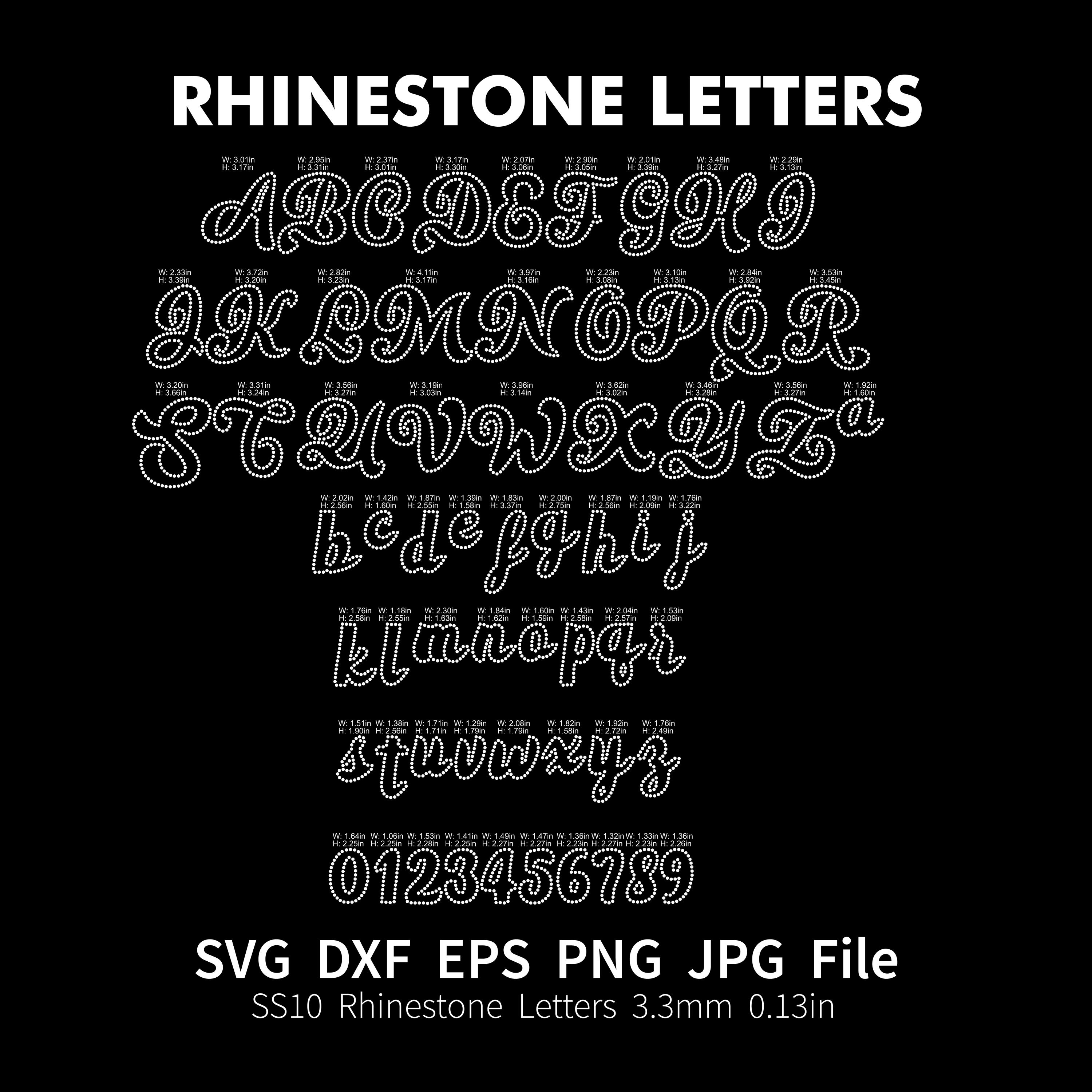 Queen Rhinestone Font Letters Alphabet Cursive Wedding Handwritten ...