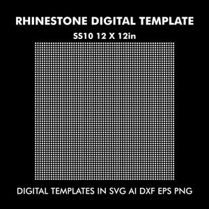 Rhinestone Tumbler Templates Sheet 30cm 12x12in SS6 SS10 SS16 SS20 4 ...