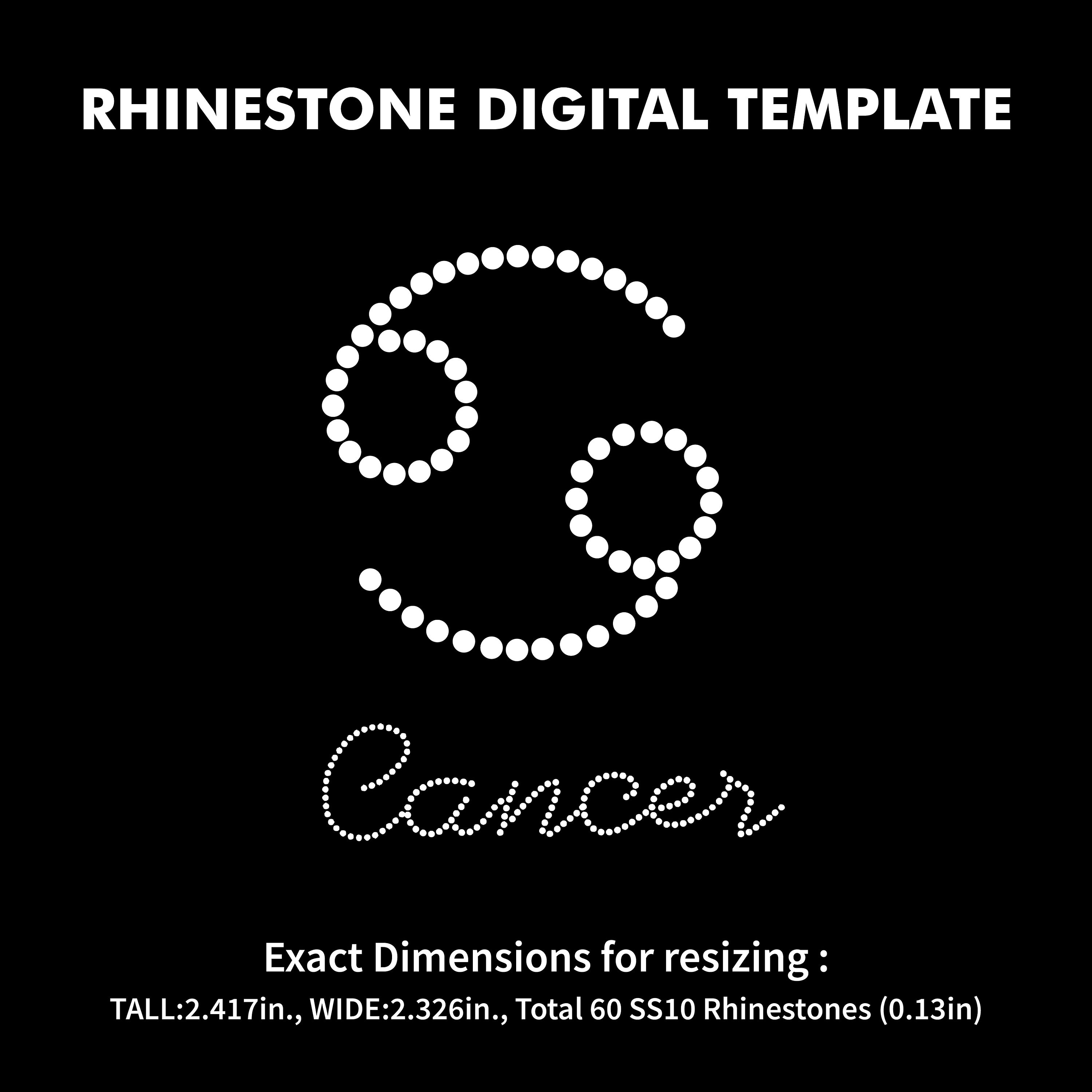 Zodiac Signs Rhinestone Design, Rhinestone Templates Cricut Digital ...