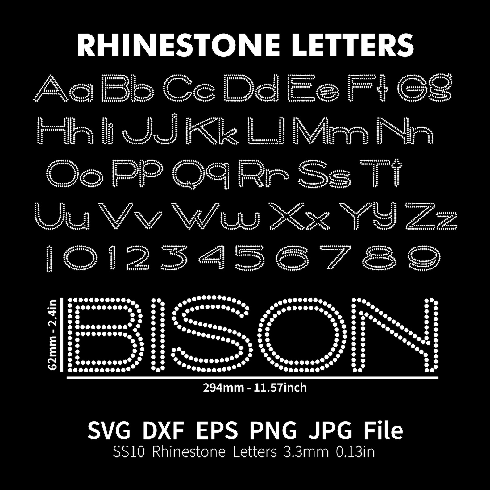 Rhinestone Outline Font Letters Alphabet Font Svg Bold Font SS10 ...