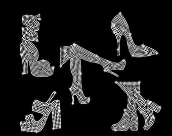 High Heel Shoe Rhinestone Template for Cricut Rhinestone Template ...