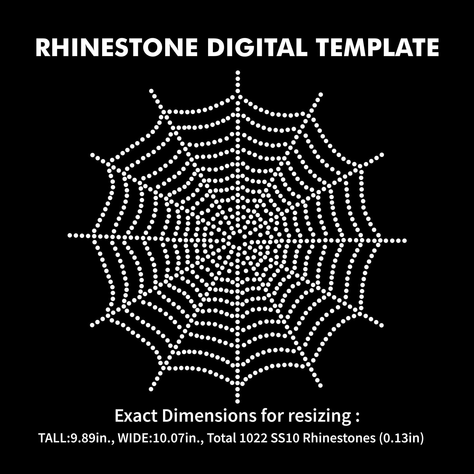 Rhinestone Halloween Spider Web Design, Web Rhinestone Template Cricut ...