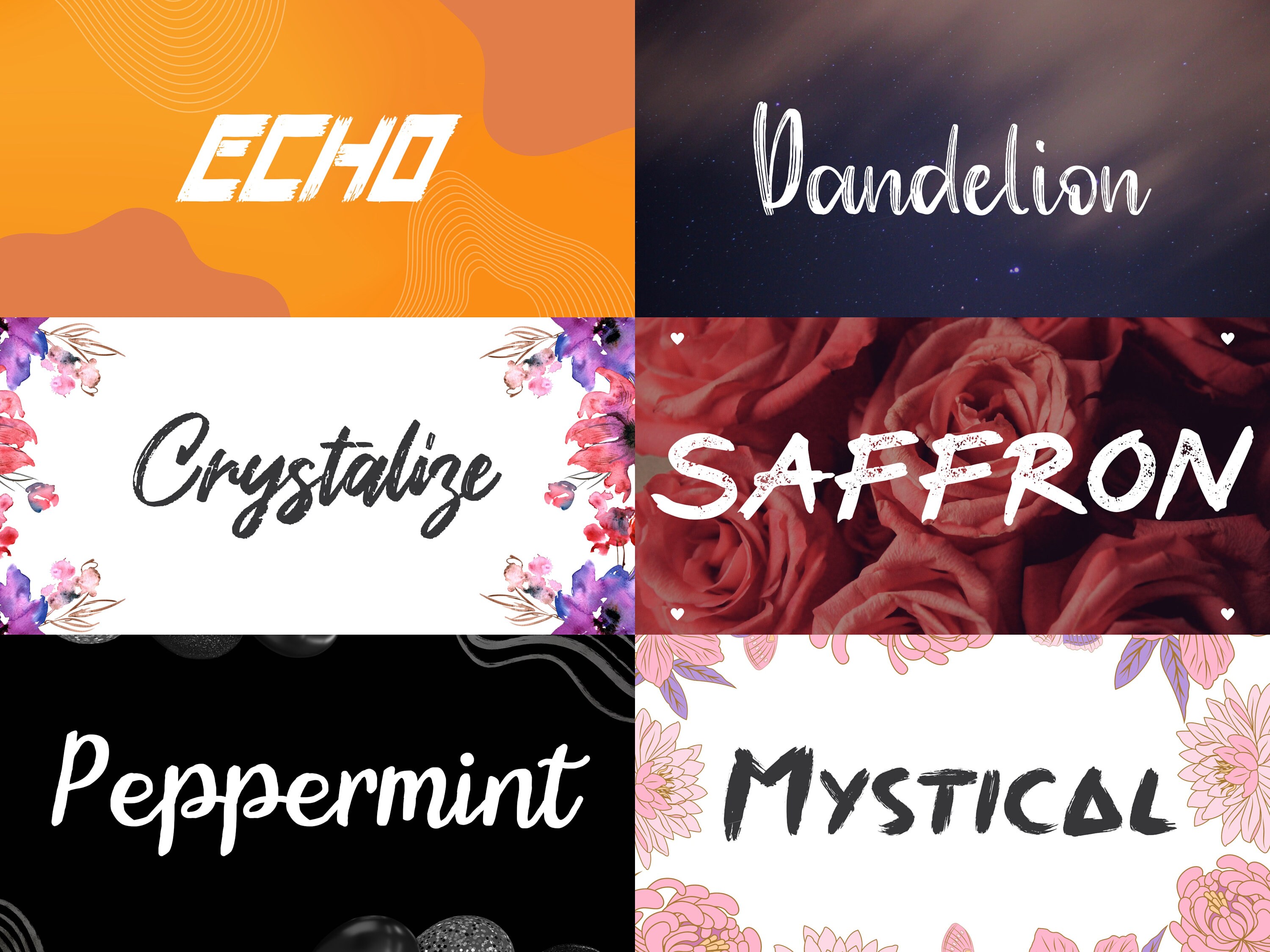 Brush Fonts Bundle Collection Paintbrush Font, Inked Fonts, Cricut Font ...