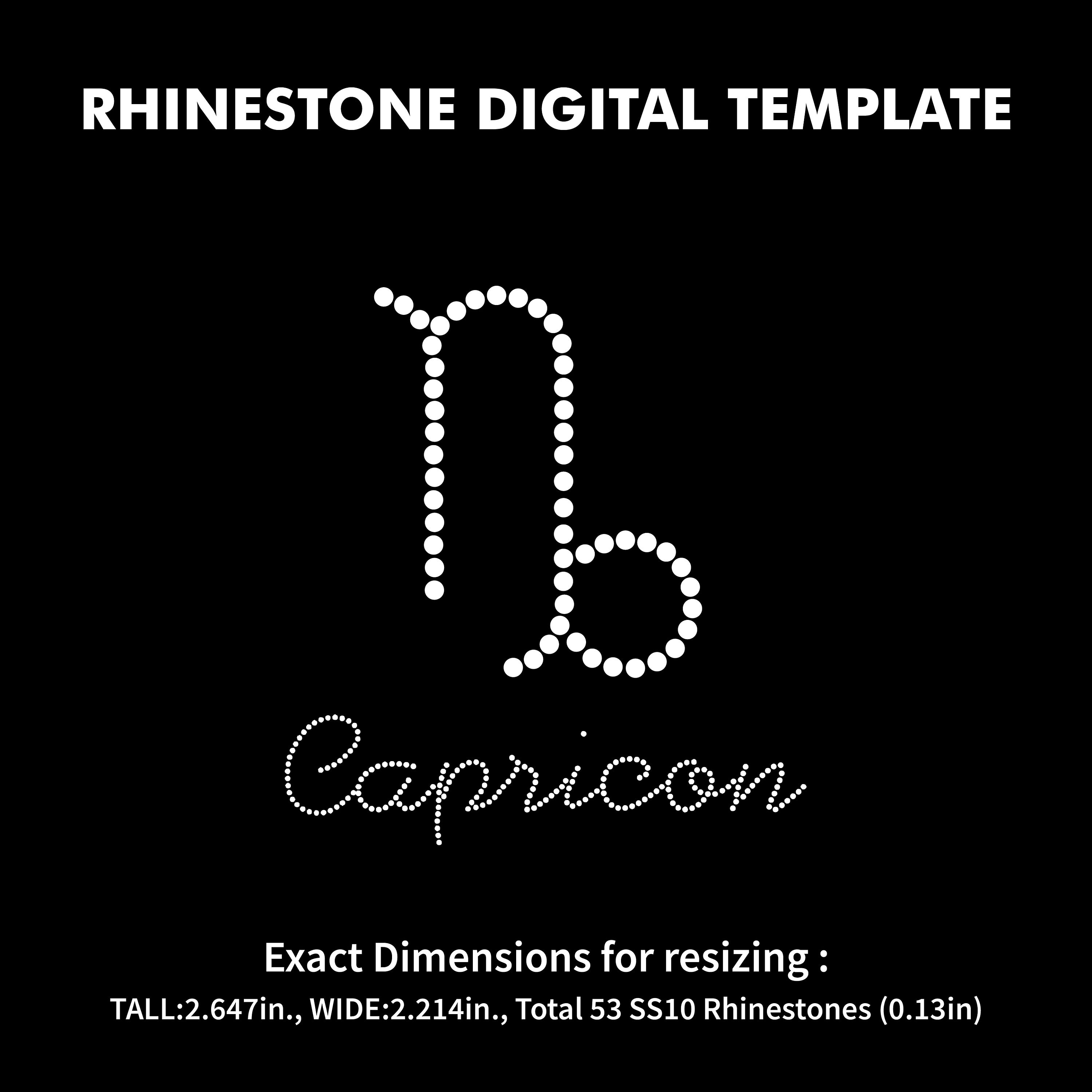 Zodiac Signs Rhinestone Design, Rhinestone Templates Cricut Digital ...