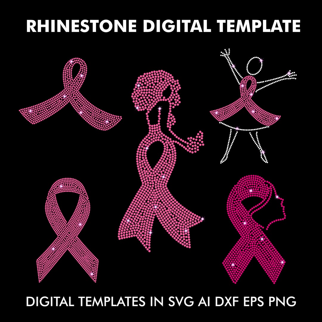 Rhinestone Cancer Awareness Designs, Rhinestone Templates Cricut ...