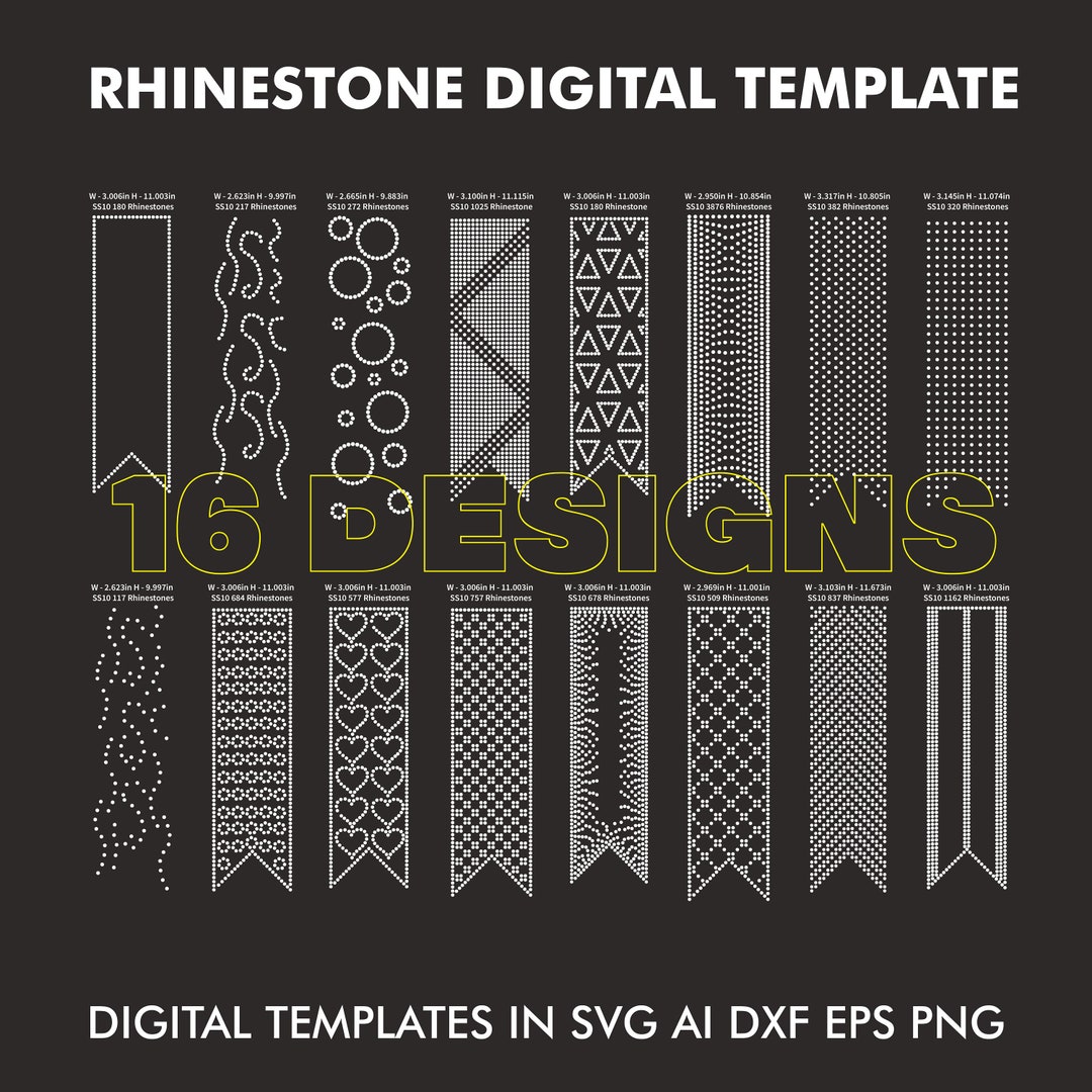 16 Cheer Bow Rhinestone Template Design, V Tail Rhinestone Templates ...