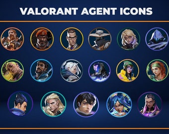VALORANT Agent Icons PNG for Your Gaming Clips - Etsy