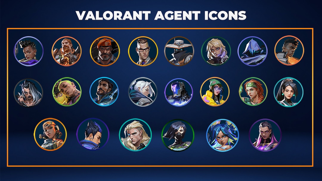 Get All 22 Valorant Agent Icons PNG for Your Gaming Clips - Etsy UK