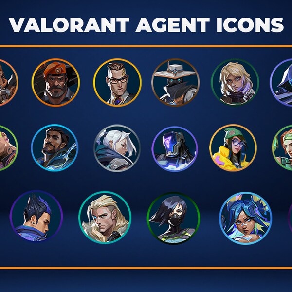 Valorant Agent Icon - Etsy