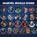 Get All 35 Marvel Rivals Heroes Icons (PNG), for Your Gaming Clips ...